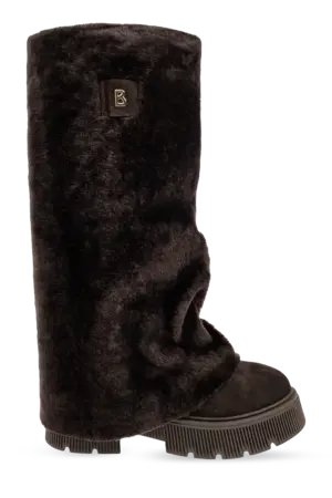 Bogner Turin Suede And Faux Fur Knee-high Boots