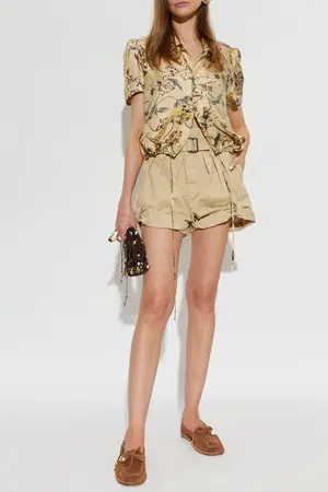 Kenzo Silk Shirt With Floral Print