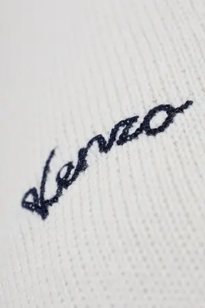Kenzo Embroidered Logo Wool Cardigan
