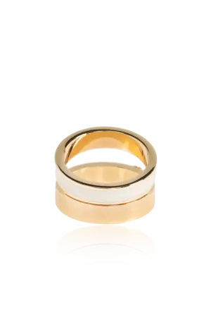 Tory Burch Tone And Enamel Logo Ring