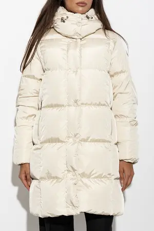 Moncler Litte' Down Puffer Coat - Cream