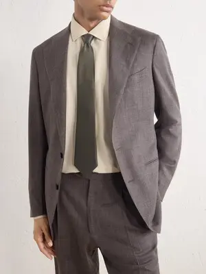 Zegna 8 Cm Silk-jacquard Neck Tie