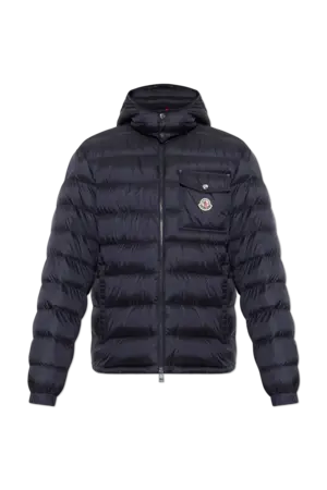 Moncler Verith Down Puffer Jacket With Hood - Navy Blue