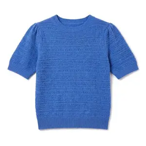 BRODIE CASHMERE Textured Taylor Cashmere Tee