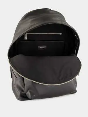 Saint Laurent City Backpack With Removable Tassels In Calfskin