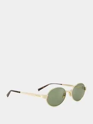 Saint Laurent Round Metal Sunglasses - Green