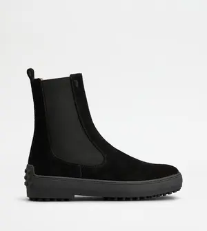 TOD'S Suede Winter Gommino Ankle Boots