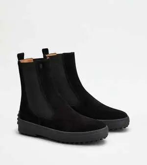 TOD'S Suede Winter Gommino Ankle Boots