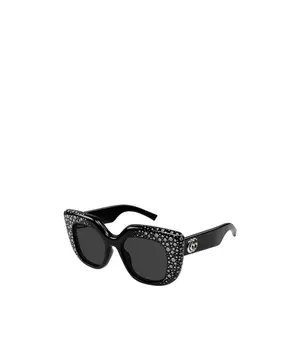 Gucci Butterfly Frame Sunglasses - Black
