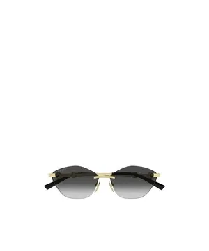 Gucci Irregular Frame Sunglasses - Gold