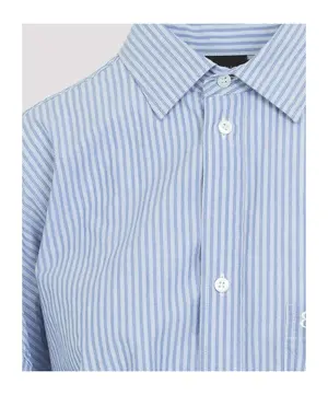 Balenciaga Striped Knot Detailed Shirt
