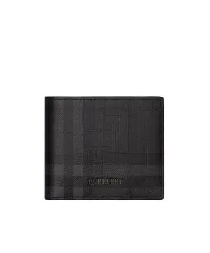 Burberry City Check Bifold Wallet - Iron-gray