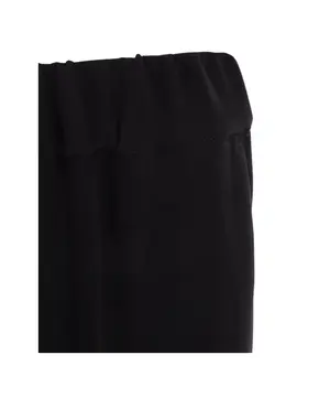 Alberto Biani Wide-leg Trousers With Elasticated Waistband And Side Slits