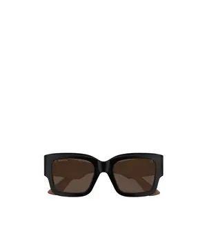 Gucci Square Frame Sunglasses With Logo