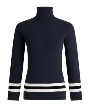 Fusalp Judith Ski Knit Turtleneck Jumper - Marin/neige