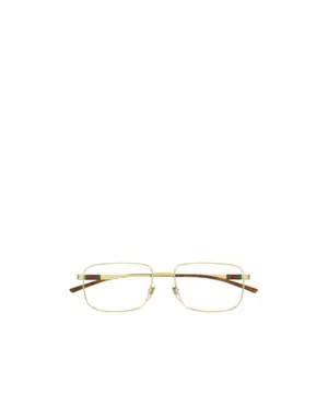 Gucci Rectangle Frame Glasses - Gold
