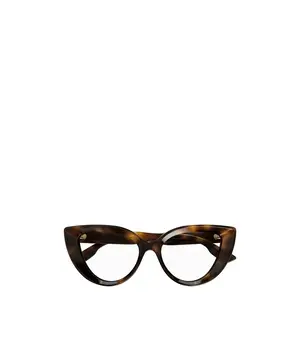 Gucci Cat Eye Glasses With Rivet Detail - Black