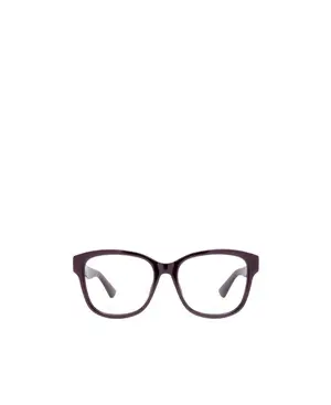 Gucci Rectangular Frame Eyeglasses - Purple
