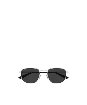 Gucci Rectangle Frame Sunglasses - Sliver