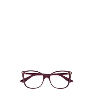Gucci Square Frame Glasses - Red
