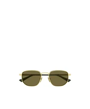 Gucci Rectangle Frame Sunglasses - Gold