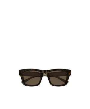 Gucci Square Frame Sunglasses - Havana