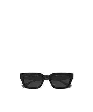 Gucci Rectangle Frame Sunglasses - Black