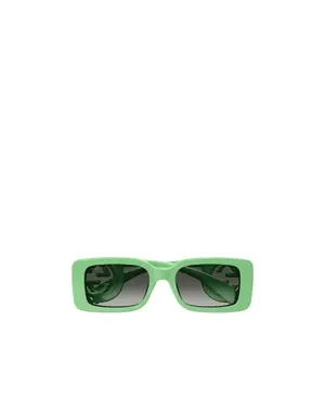 Gucci Rectangular Logo Detail Sunglasses - Green