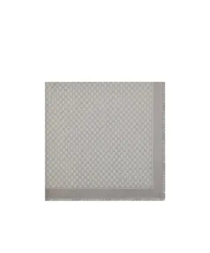 Gucci Laminated Gg Wool Shawl - Light Gray
