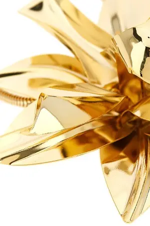 Rabanne Sculptural Floral Pendant Necklace - Gold