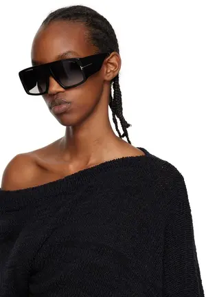 TOM FORD Raven Square Frame Sunglasses