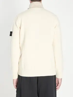Stone Island Button-up Jumper - Ivory