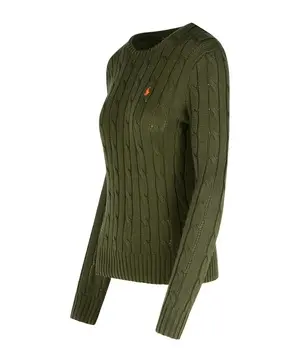 Polo Ralph Lauren Crewneck Jumper With Embroidered Pony - Green
