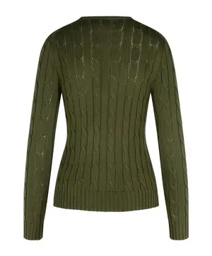 Polo Ralph Lauren Crewneck Jumper With Embroidered Pony - Green
