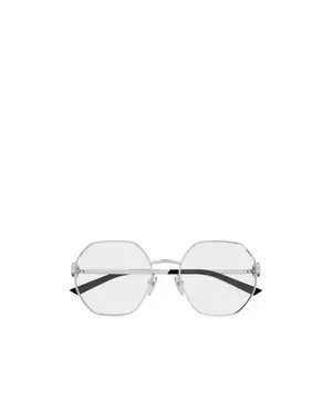 Gucci Geometric Frame Eyeglasses - Silver