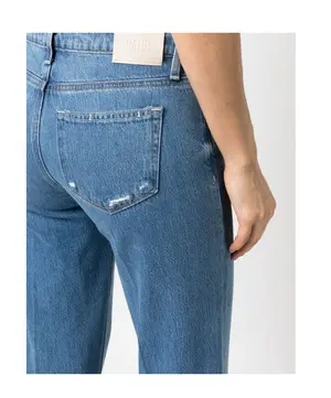 Paige Logo-patch Straight-leg Jeans