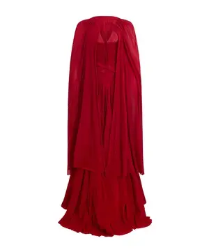 Philosophy Di Lorenzo Serafini Maxi Cape Dress