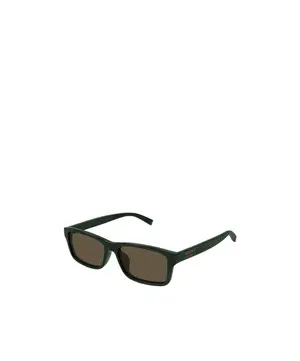 Gucci Rectangular Frame Sunglasses - Brown