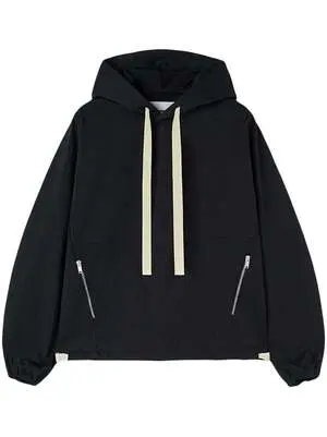 JIL SANDER Hooded Sweatshirt With Zipper Pockets