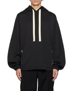 JIL SANDER Hooded Sweatshirt With Zipper Pockets