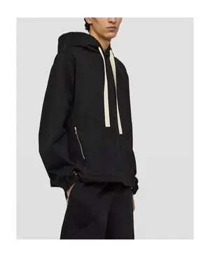 JIL SANDER Hooded Sweatshirt With Zipper Pockets