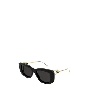 Gucci Specialized Fit Rectangular Frame Sunglasses