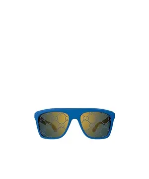 Gucci Logo-detail Rectangular Sunglasses