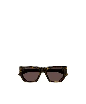 Gucci Geometric Frame Sunglasses - Brown