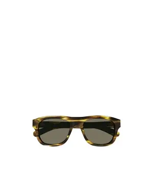 Gucci Rectangular Frame Sunglasses - Green