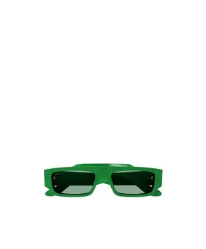 Gucci Rectangle-frame Sunglasses - Green