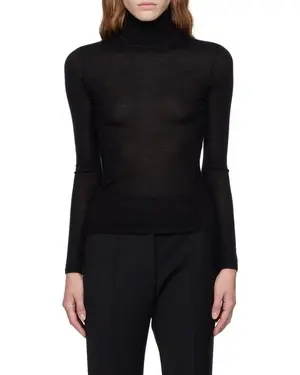 Gabriela Hearst High-necked Long-sleeved Sweater