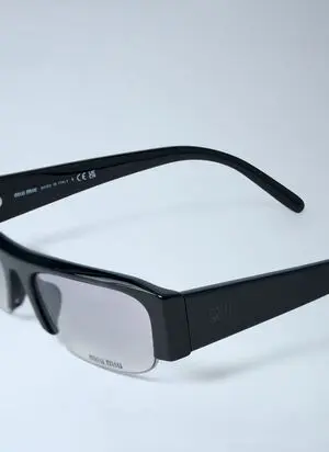 Miu Miu Rectangular Acetate Sunglasses
