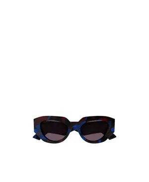 Gucci Geometric Frame Sunglasses - Black