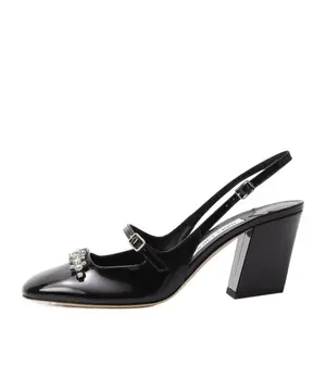 JIMMY CHOO Patent Leather High-heeled Sandals With Crystal Buckles